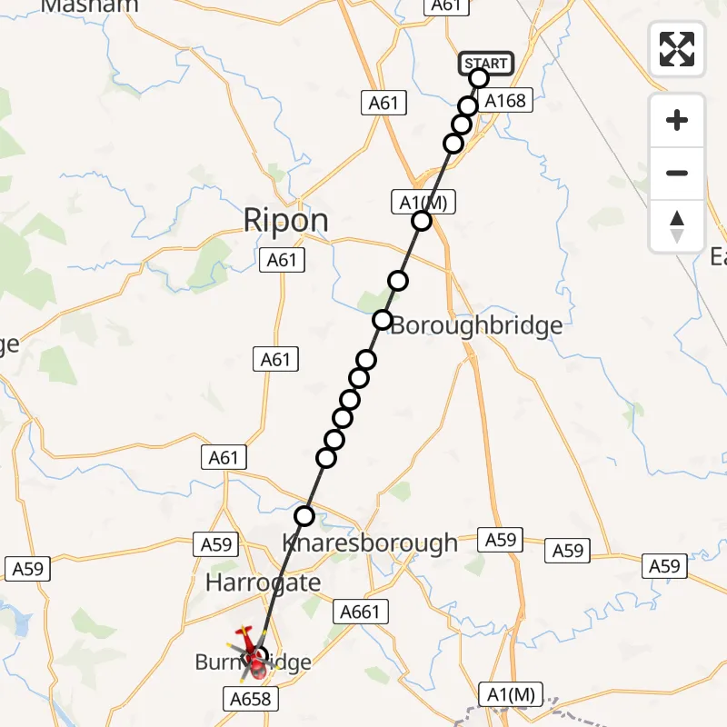 Air Ambulance Helicopter to Burn Bridge, Yew Tree Lane | 29 January ...