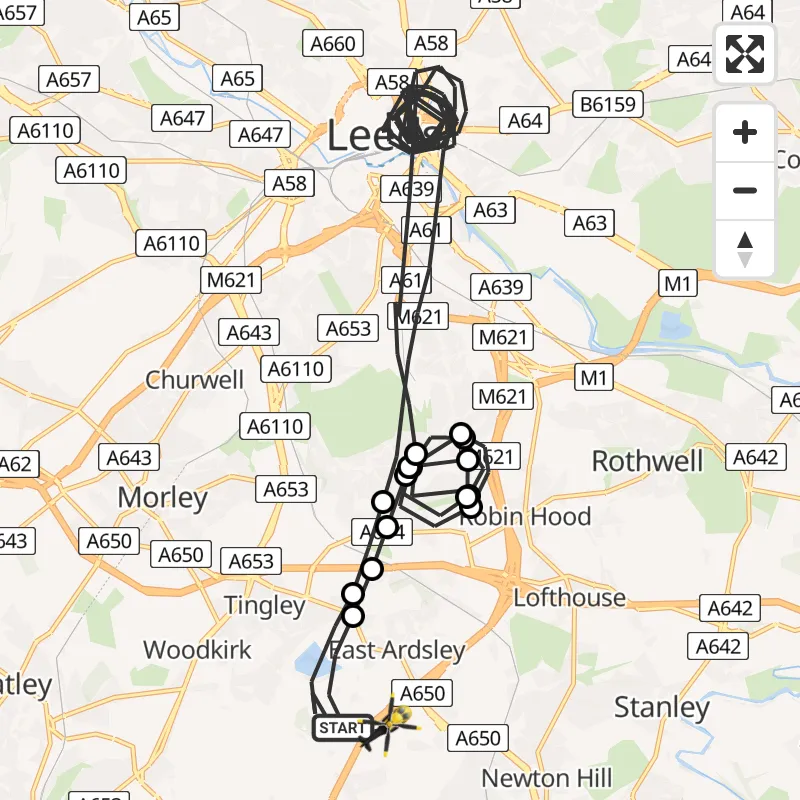Police Helicopter to East Ardsley, Stoney Lane | 4 March 2026 18:12 ...