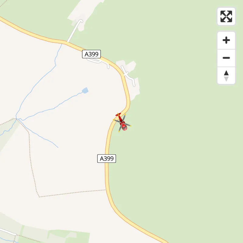 Air Ambulance Helicopter to North Devon, A399 | 10 April 2026 15:49 ...