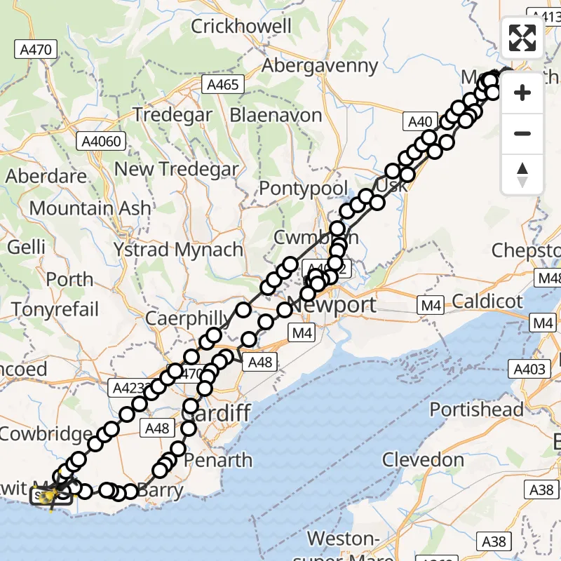 Police Helicopter to MOD St Athan | 15 April 2026 23:04 | RescueRadar.co.uk