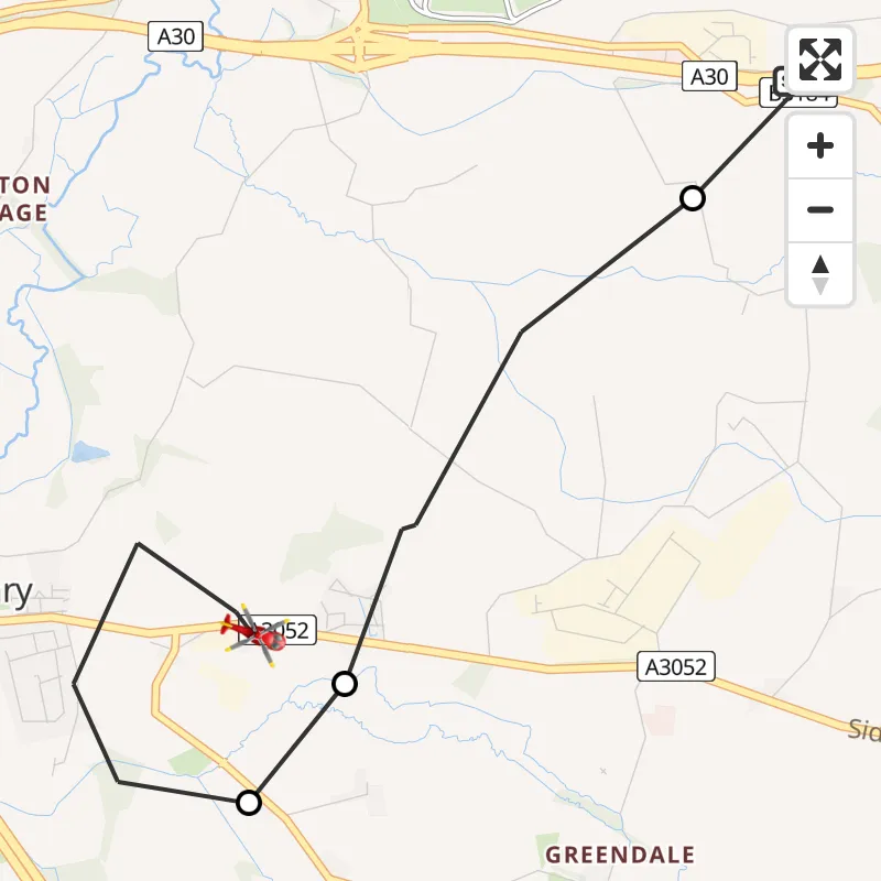 Air Ambulance Helicopter on its way from Exeter International Airport ...