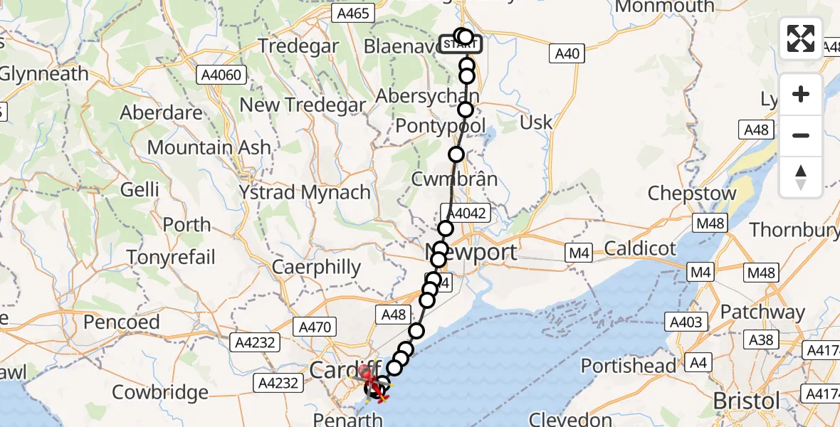Air Ambulance Helicopter on its way from Llanover | 10 May 2026 10:16 ...