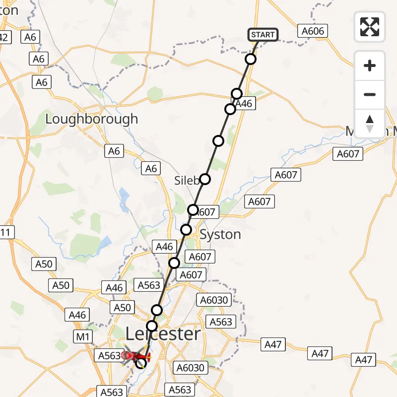 Air Ambulance Helicopter on its way from Rushcliffe | 10 May 2026 11:06 ...