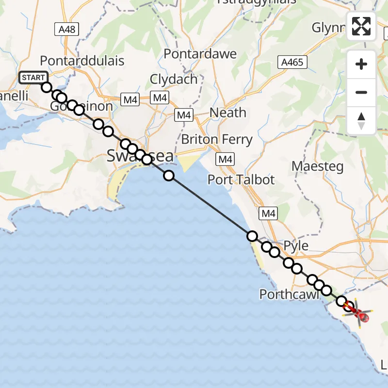 Air Ambulance Helicopter on its way from Dafen | 26 May 2026 16:56 ...