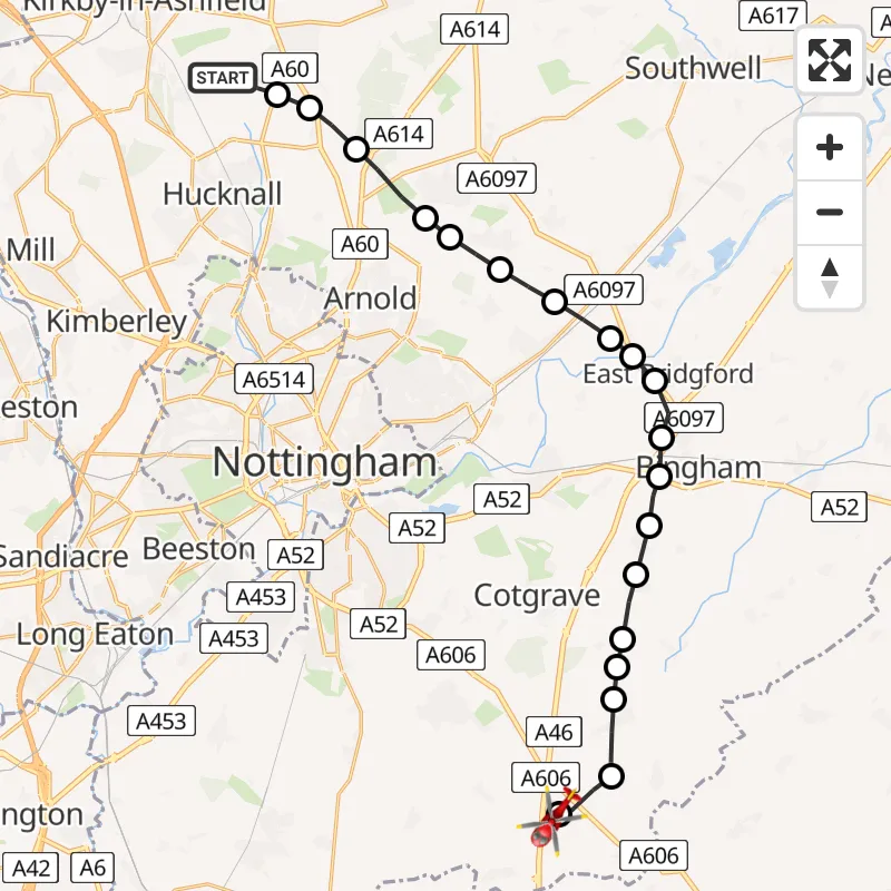 Air Ambulance Helicopter on its way from Newstead CP | 26 May 2026 18: ...