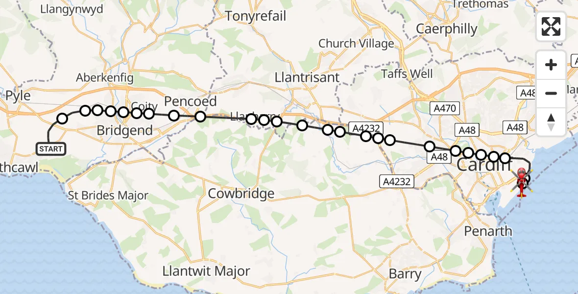 Air Ambulance Helicopter on its way from Tythegston | 26 May 2026 19:54 ...