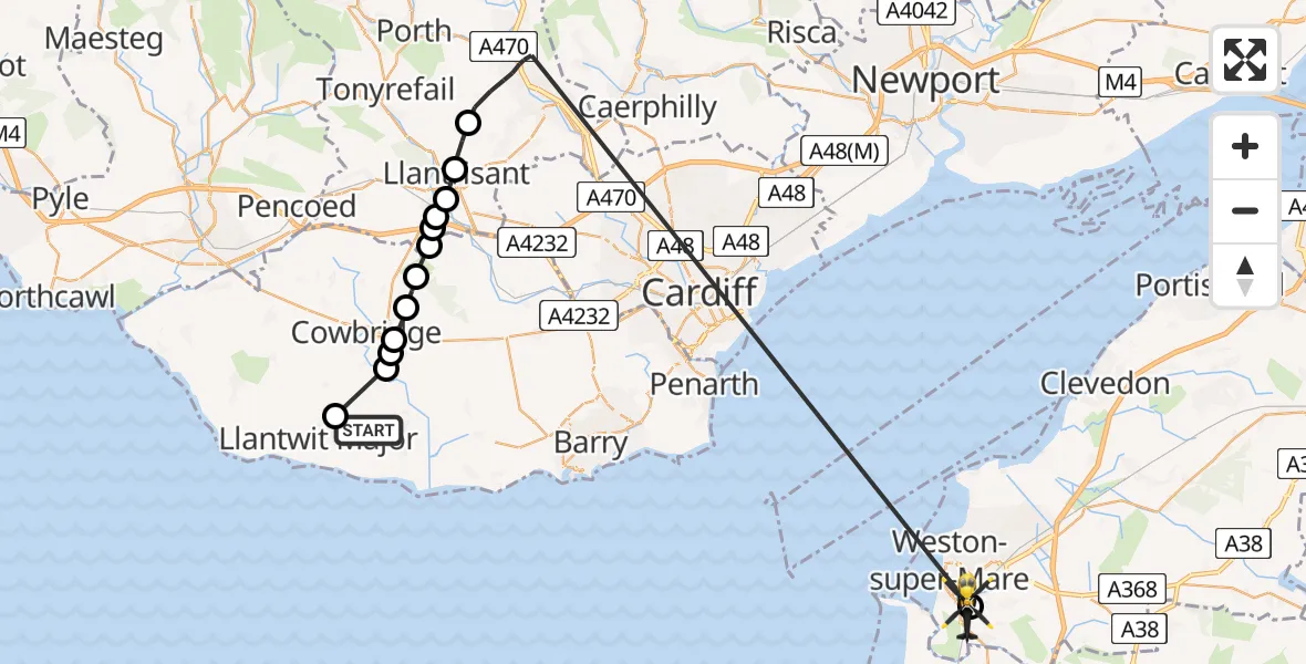 Police Helicopter on its way from MOD St Athan | 26 May 2026 20:21 ...