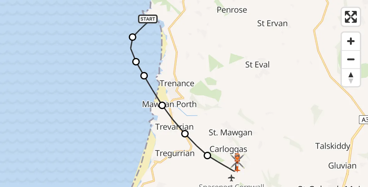 Coastguard Helicopter on its way from St. Eval | 26 May 2026 20:23 ...