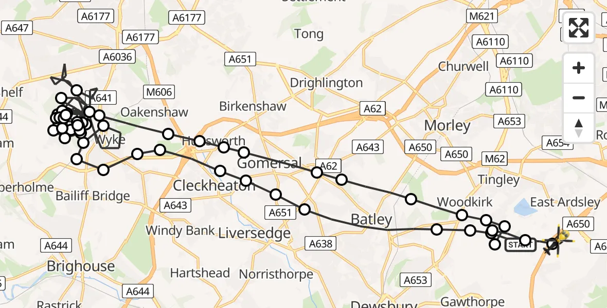 Police Helicopter on its way from Woodkirk | 26 May 2026 20:28 ...