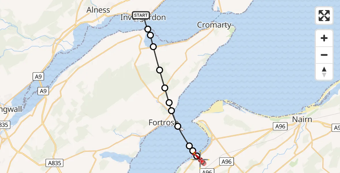 Air Ambulance Helicopter on its way from Invergordon | 27 May 2026 20: ...