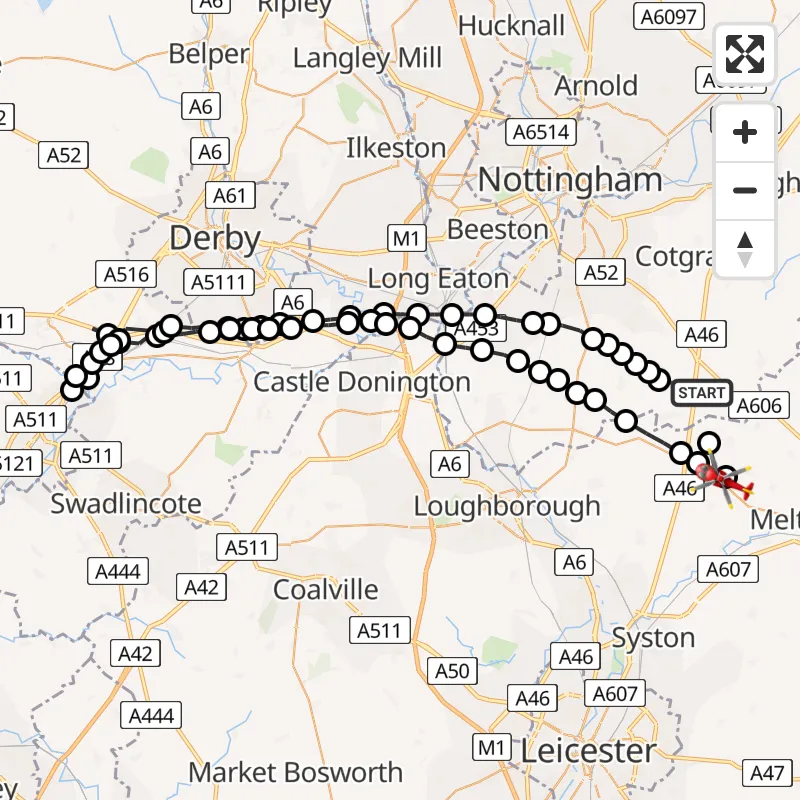 Air Ambulance Helicopter on its way from Nottingham Heliport | 31 May ...