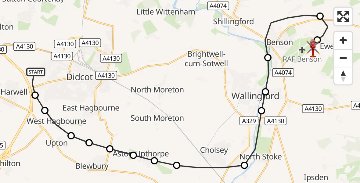 Air Ambulance Helicopter on its way from Vale of White Horse | 31 May ...