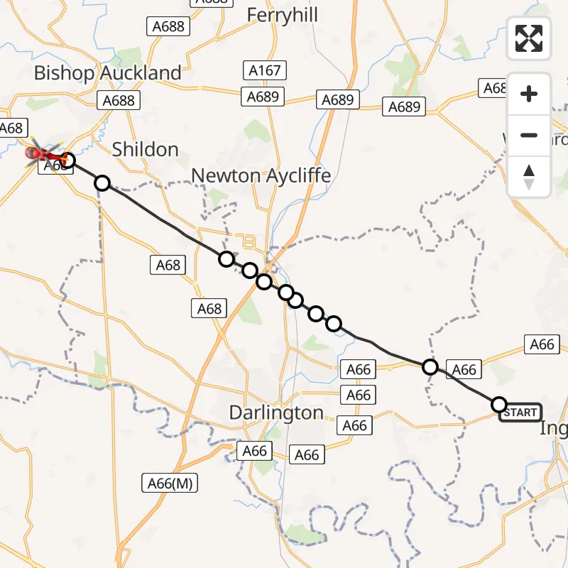 Air Ambulance Helicopter on its way from Egglescliffe | 31 May 2026 17: ...