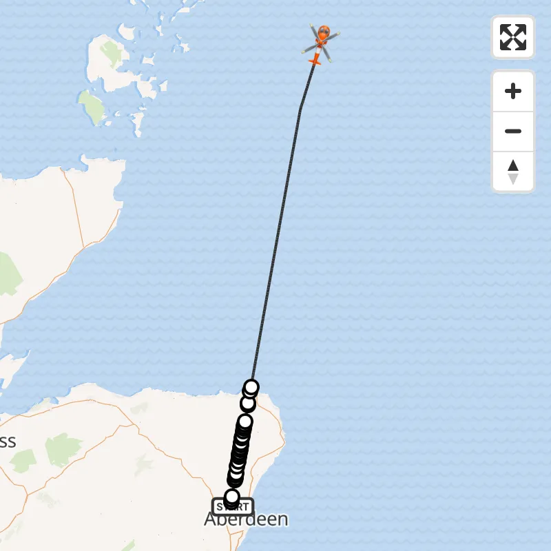 Coastguard Helicopter on its way from Aberdeen International Airport ...