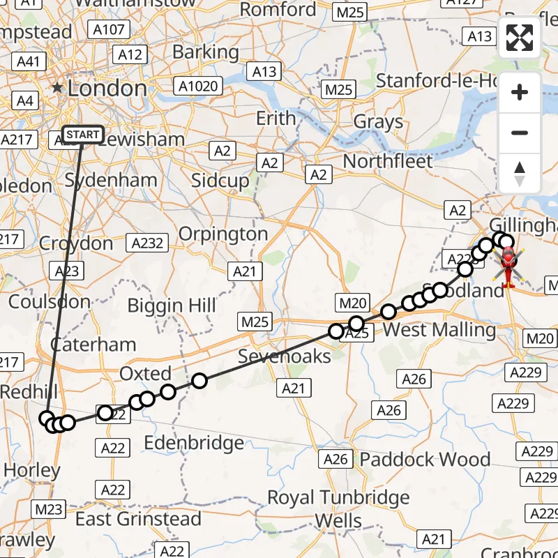 Air Ambulance Helicopter on its way from Kings College London Hospital ...