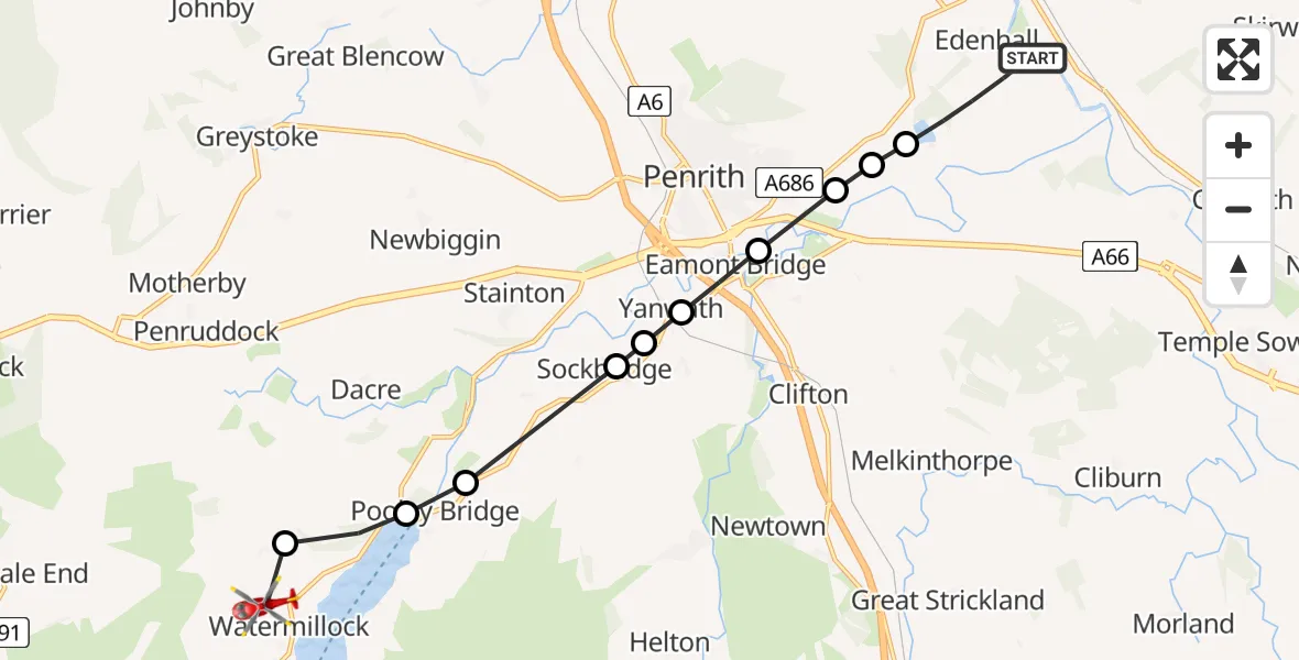 Air Ambulance Helicopter on its way from Edenhall | 7 June 2026 10:50 ...