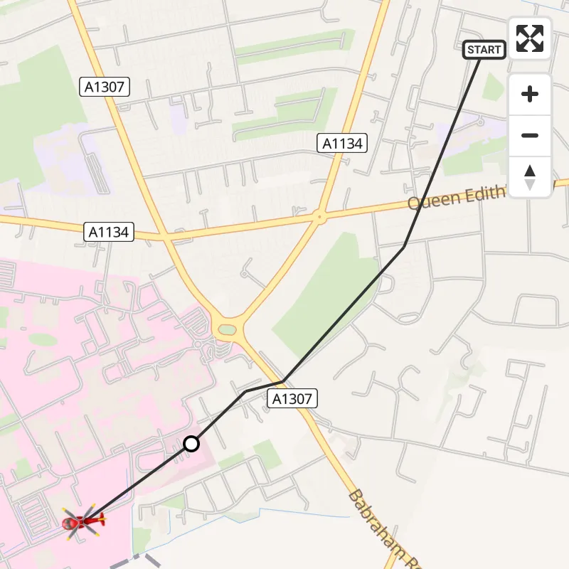 Air Ambulance Helicopter to Addenbrooke's Hospital Helipad | 7 June ...