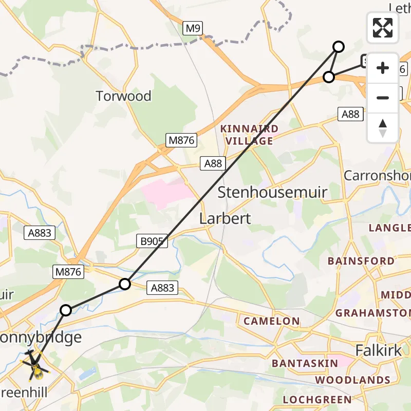 Police Helicopter on its way from Antonshill | 7 June 2026 13:37 ...