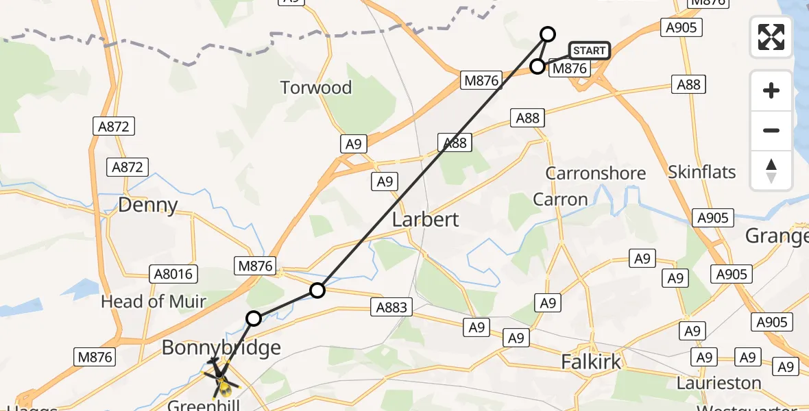 Police Helicopter on its way from Antonshill | 7 June 2026 13:37 ...