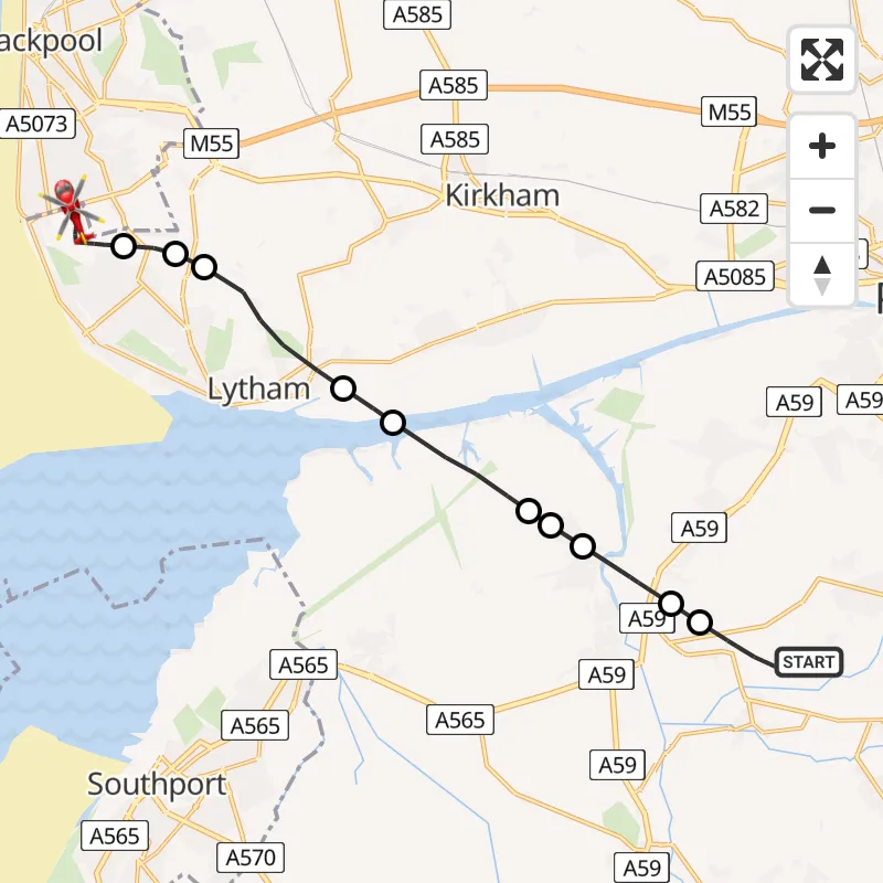 Air Ambulance Helicopter on its way from Chorley | 7 June 2026 13:49 ...