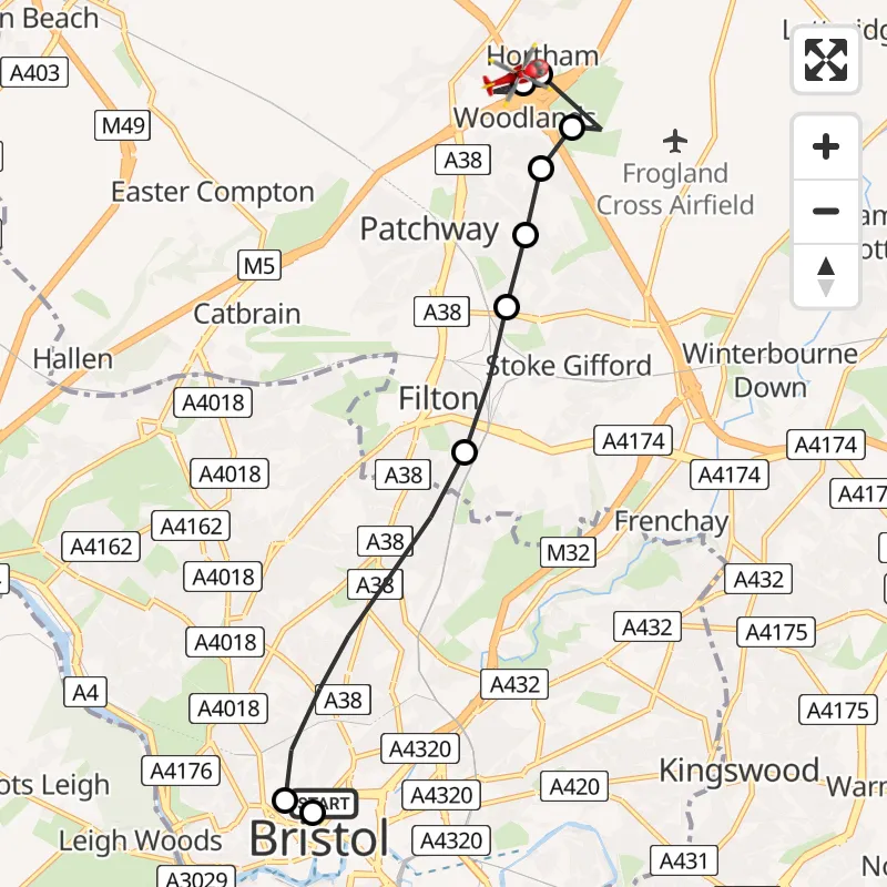 Air Ambulance Helicopter on its way from Bristol Royal Infirmary | 7 ...