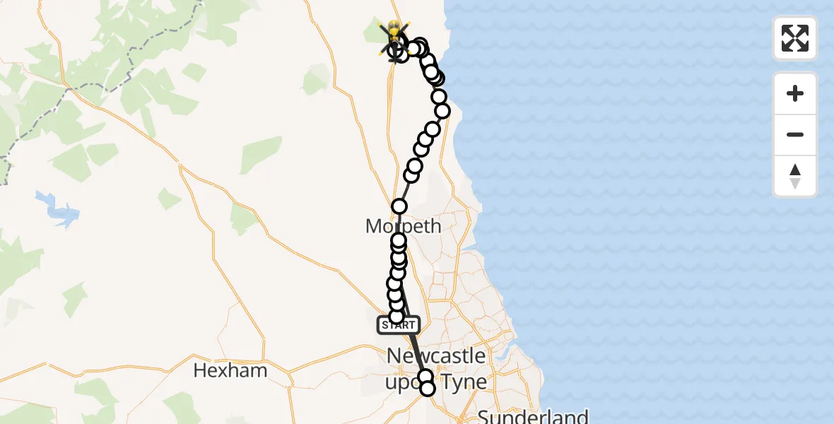 Police Helicopter on its way from Newcastle International Airport | 7 ...
