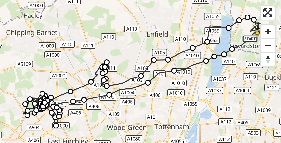 Police Helicopter on its way from Sewardstonebury | 8 June 2026 7:53 ...
