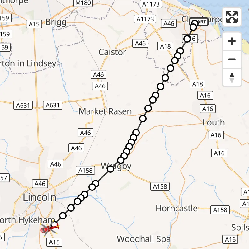 Air Ambulance Helicopter on its way from Cleethorpes | 8 June 2026 20: ...
