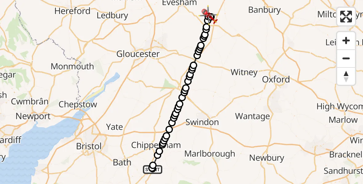 Air Ambulance Helicopter on its way from Wiltshire Air Ambulance | 8 ...