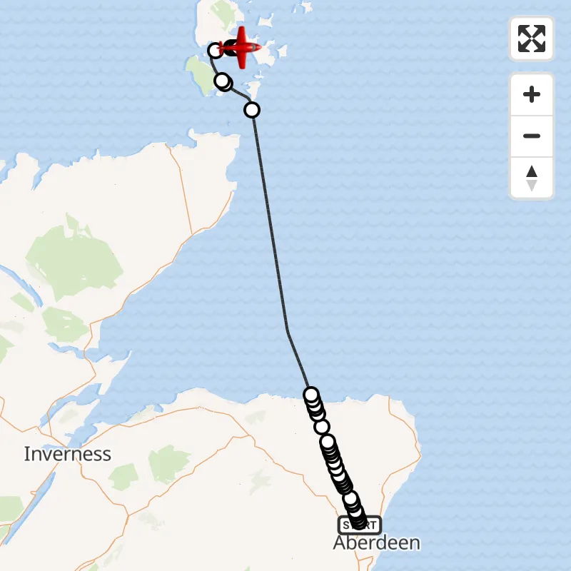 Air Ambulance Aircraft on its way from Aberdeen International Airport ...