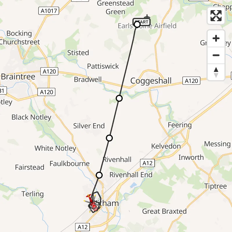 Air Ambulance Helicopter on its way from Earls Colne Airfield | 9 June ...