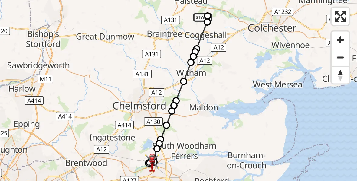 Air Ambulance Helicopter on its way from Earls Colne Airfield | 21 June ...