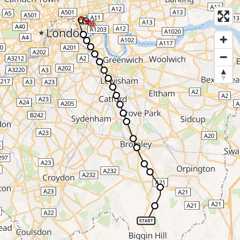 Air Ambulance Helicopter on its way from London Biggin Hill Airport ...