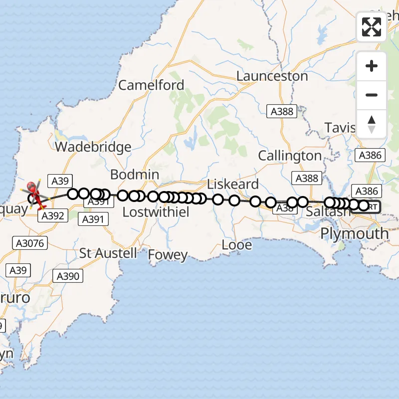 Air Ambulance Helicopter on its way from Derriford Hospital | 24 June ...
